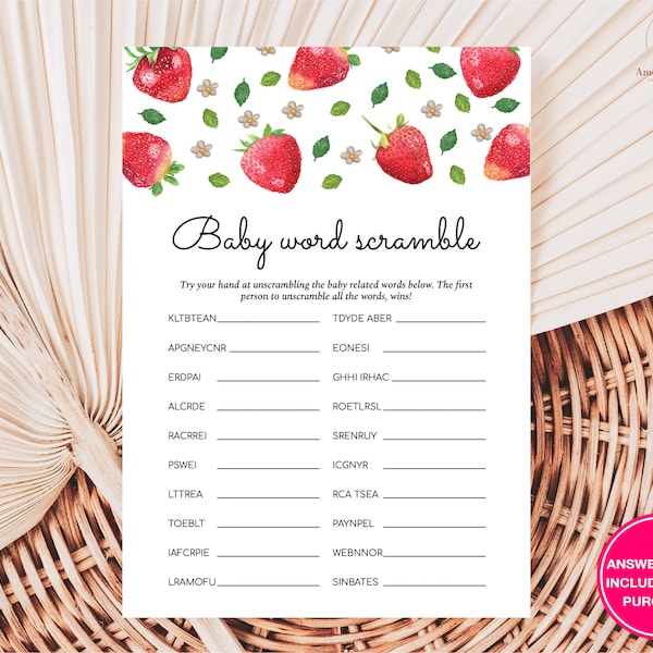 Word Scramble - Etsy