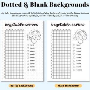 Yearly Vegetable Tracker, Journal Page Printable, Fruit & Veg Habit ...