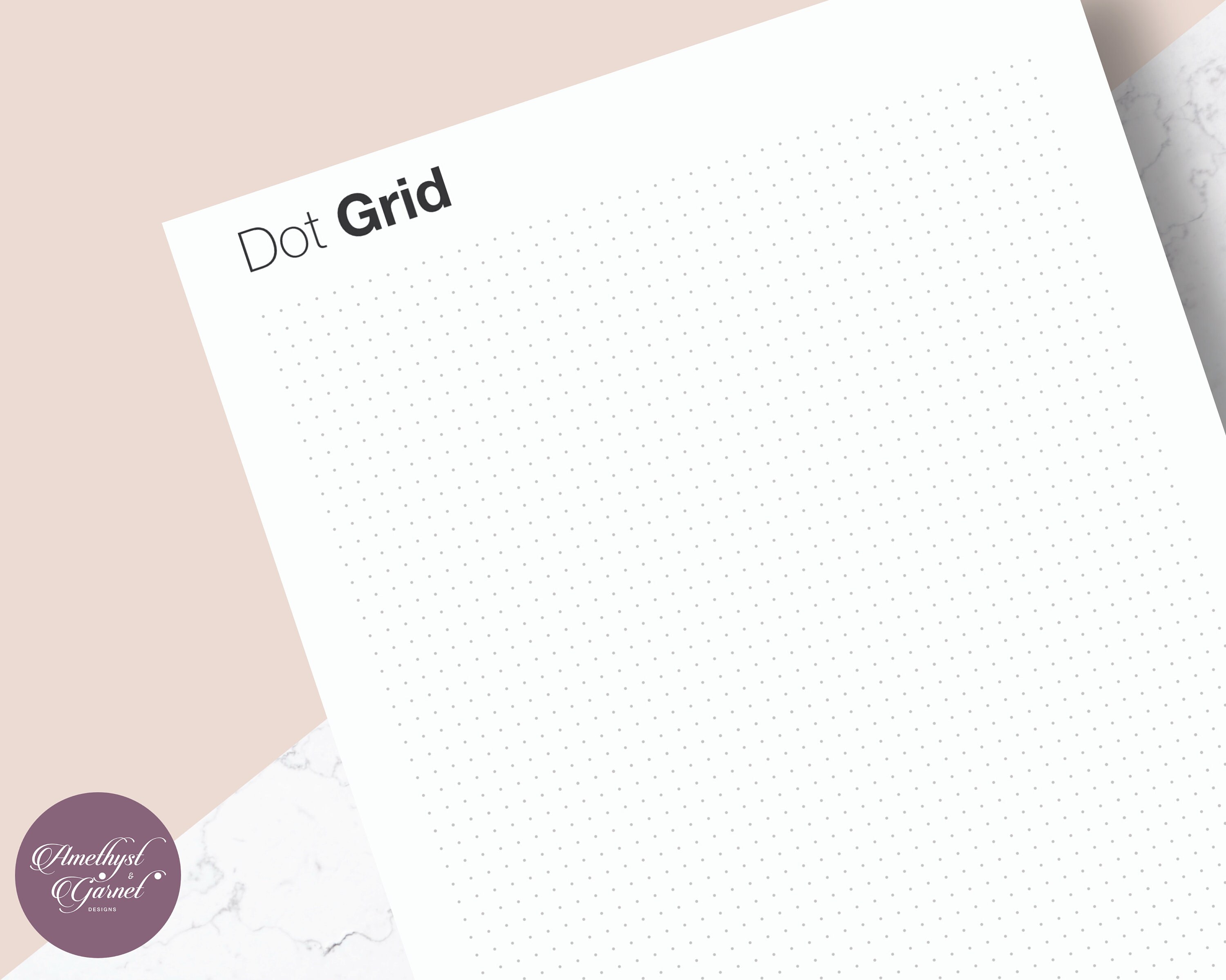 Dot Grid Lined Paper Graph Paper A4 A5 Letter Planner Inserts - Etsy