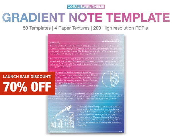 12 Tab Hyperlinked Digital Notebook Dot, Grid, Blank, Lined, Cornell ...