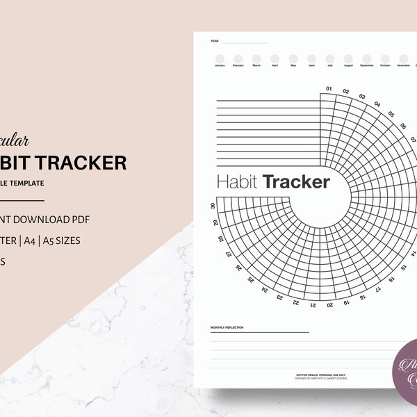 Circle Tracker - Etsy
