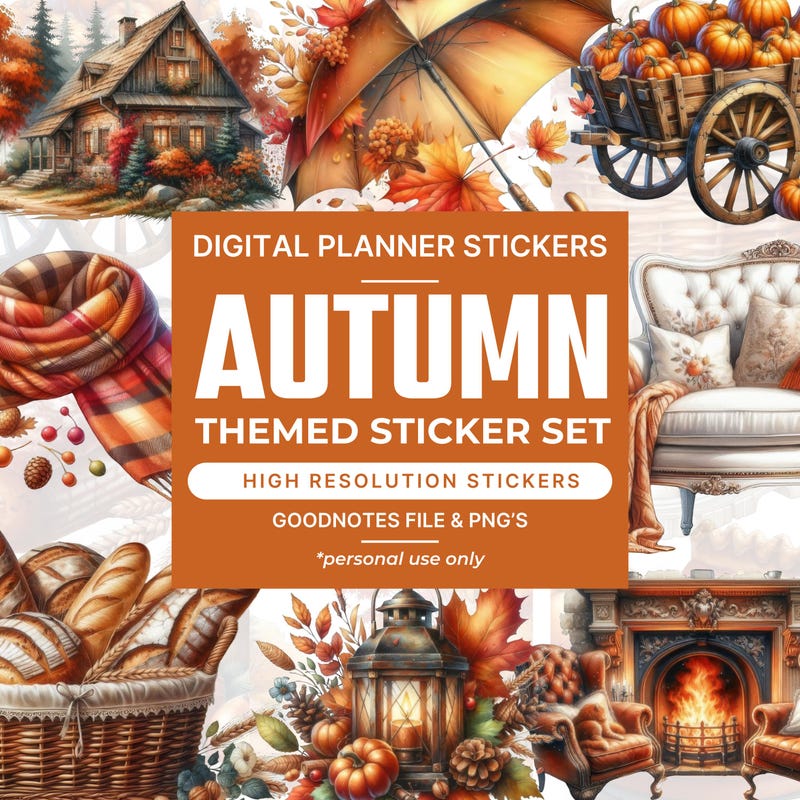 Autumn Stickers - Etsy