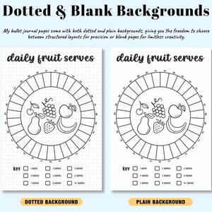 Monthly Fruit Tracker, Journal Page Printable, Fruit & Veg Habit ...