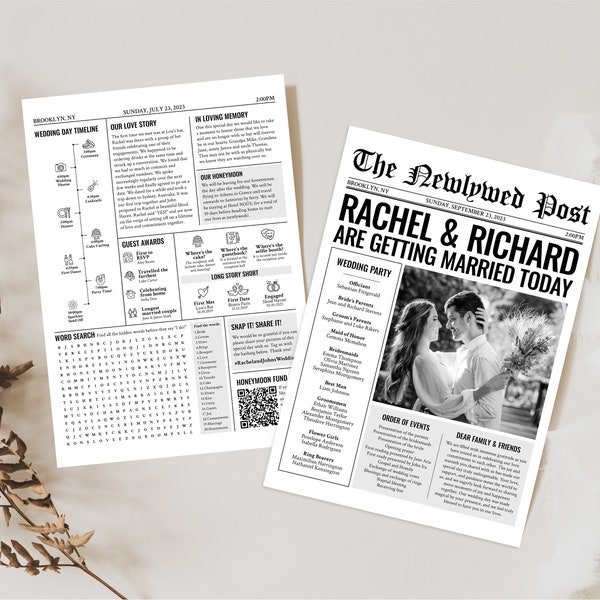 Wedding Guest Award Templates - Etsy