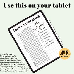 Yearly Bowel Movement Tracker IBS Tracker Irritable Bowel Syndrome Printable Sheet Food ...