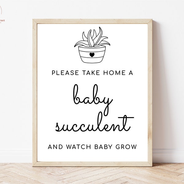 Baby Succulent Sign - Etsy