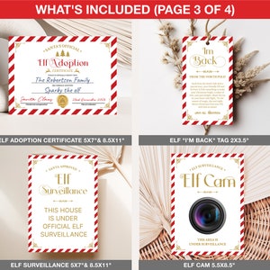 Editable Elf Letter Bundle Elf Arrival Letter Goodbye Letter Elf ...