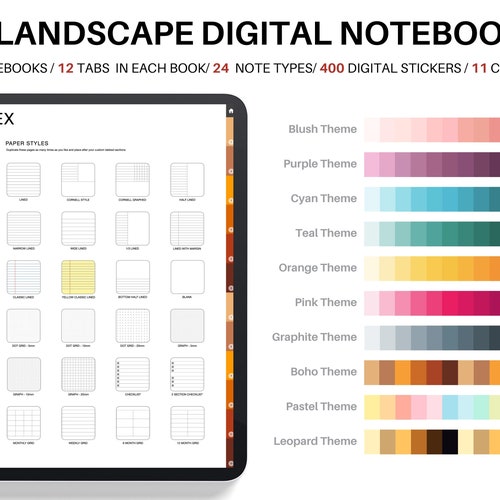 Digital Notebook Goodnotes Template Bullet Journal Digital - Etsy