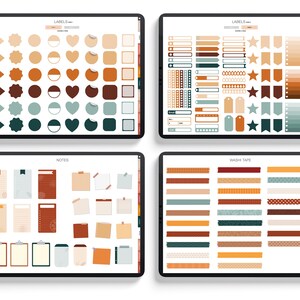 Digital Stickers, Boho Stickers, iPad Planner, Digital Planner ...