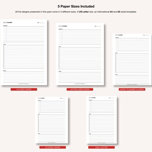 Custom Daily Planner Printable, Work Daily Planner, Productivity ...