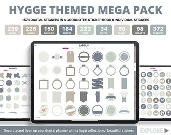 Digital Stickers, Hand-drawn Stickers, iPad Planner, Digital Planner ...