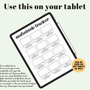 Audiobook Tracker Printable,reading Log Printable Bujo,book Reading ...