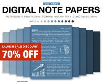 Blue Note Template - Etsy