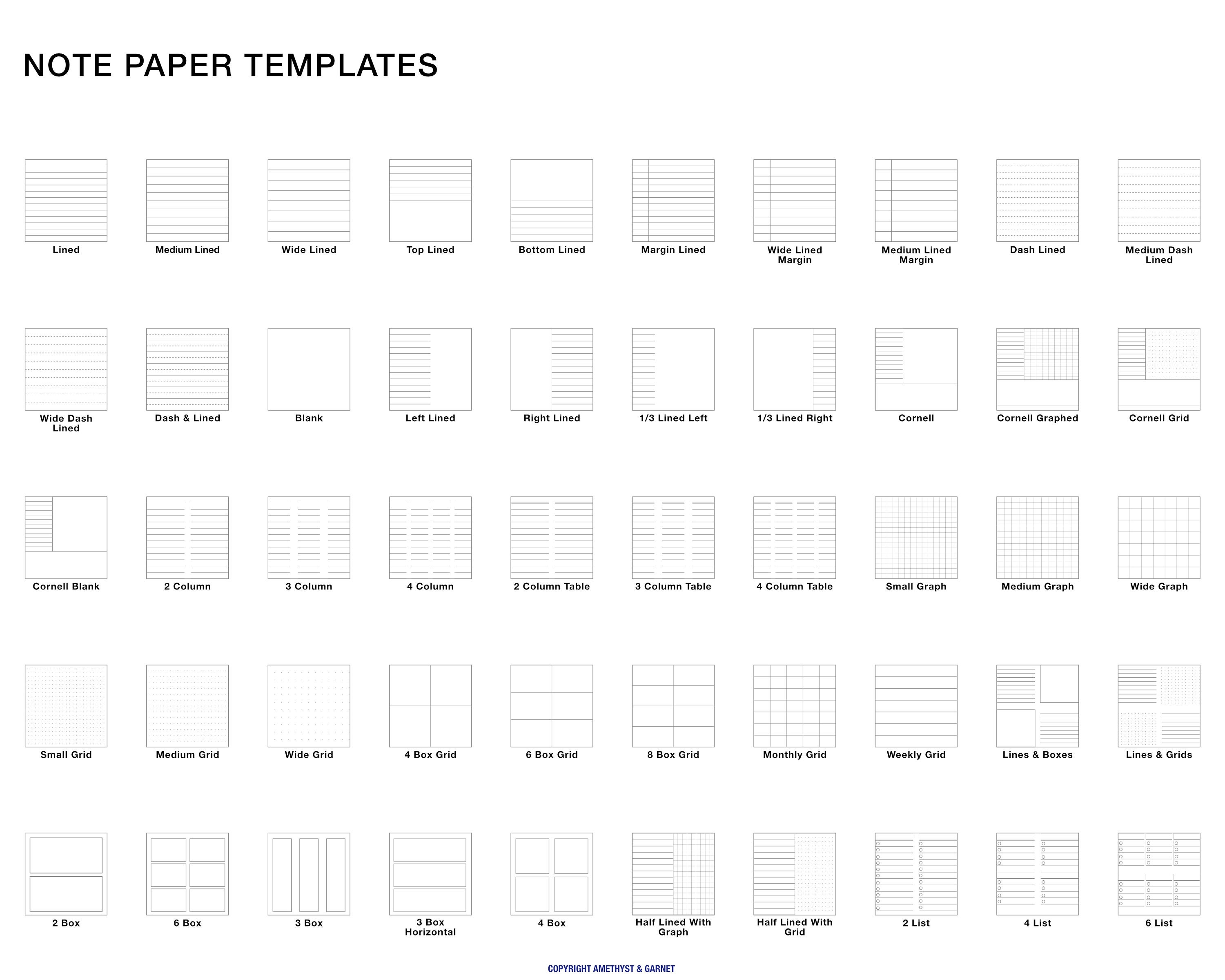 Wine Gradient Digital Notepaper Templates Notetaking Digital - Etsy