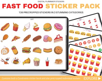 Food Sticker Book - Etsy