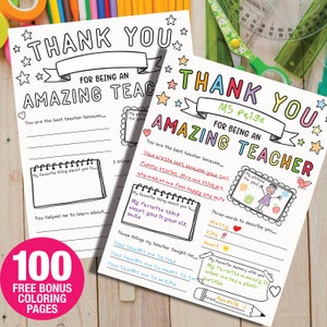 Teacher Appreciation Printable Teacher Appreciation Week Gift Thank You ...