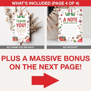 Editable Elf Letter Bundle Elf Arrival Letter Goodbye Letter Elf ...