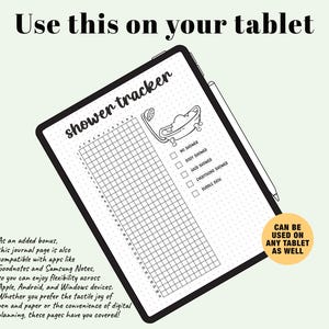 Shower Tracker Journal A Year in Dots, Shower Habit Tracker, A5 Journal ...