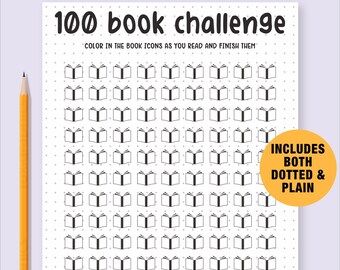 100 Book Challenge, Reading Tracker, Reading Challenge, 100 Book ...