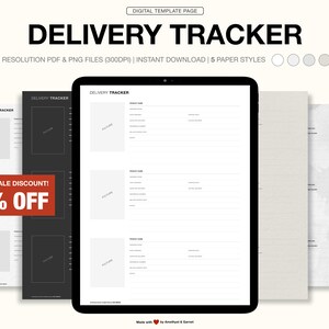 DELIVERY TRACKER Priority Matrix Tasks Digital Templates - Etsy