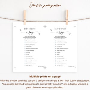 Baby Shower I Spy, Baby Shower Game, Gender Neutral Shower, Editable ...