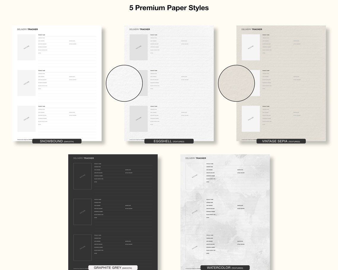 DELIVERY TRACKER Priority Matrix Tasks Digital Templates | Etsy