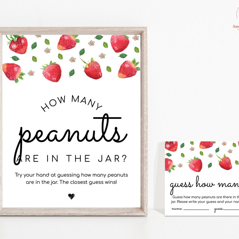 Guess How Many Peanuts - Etsy