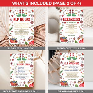 Editable Elf Letter Bundle Elf Arrival Letter Goodbye Letter Elf ...