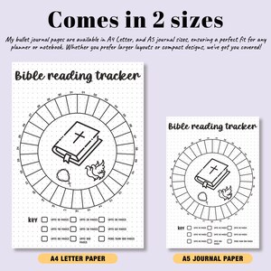 Monthly Bible Reading Log Checklist, Bible Study Planner, Bible Tracker ...