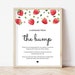 Message From the Bump Sign Strawberry Baby Shower Game, Printable Baby ...