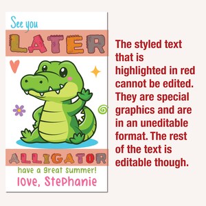 Printable Editable Last Day of School Tag End of Year Friends Gift Tag ...