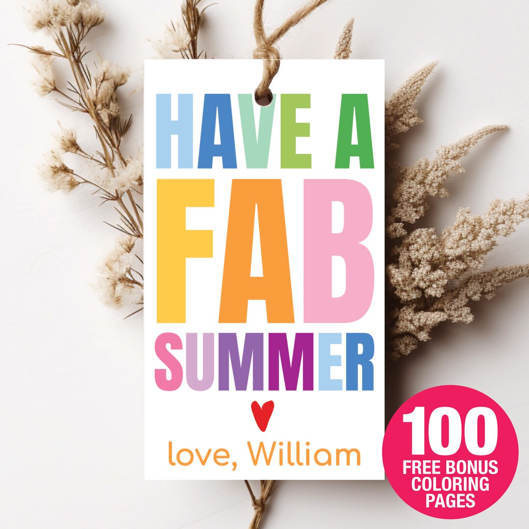 Printable End of School Gift Tags for Teachers, Last Day of School Gift ...