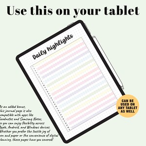 Highlight of the Day, Printable Journal Page, Memory Tracker, Daily ...