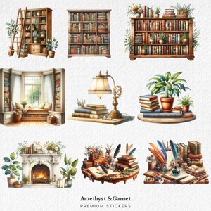 Reading Time Digital Planner Stickers, Goodnotes Stickers, Bookworm ...