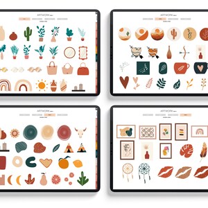 Digital Stickers, Boho Stickers, iPad Planner, Digital Planner ...