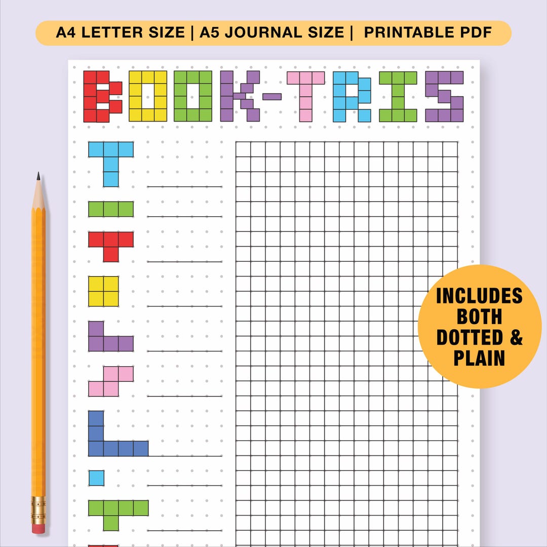 Book-tris Tracker Bullet Journal Page Goal-tris Reading Book Task Habit ...