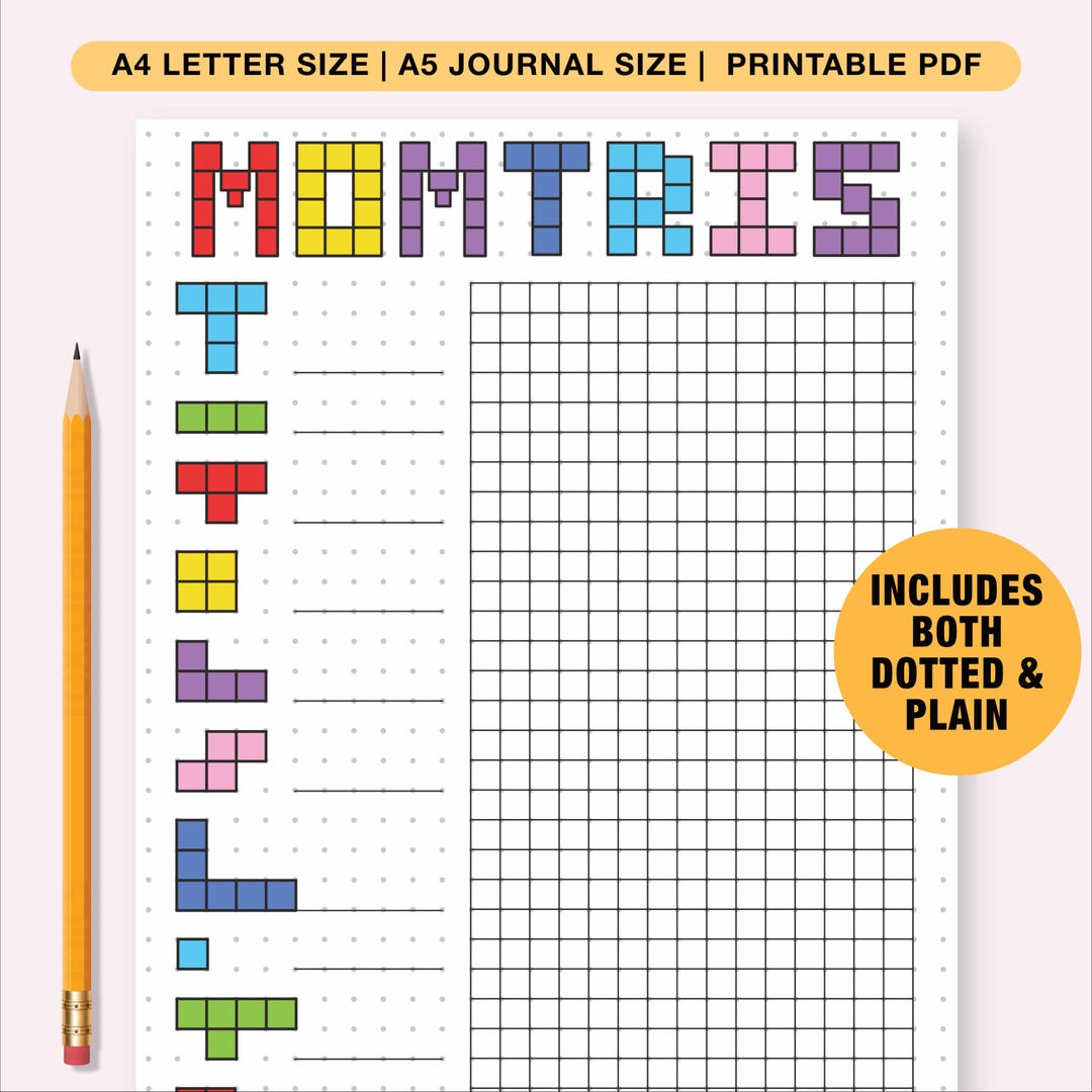 Mom-tris Tracker Journal Page Printable Planner Page Monthly Tracker ...