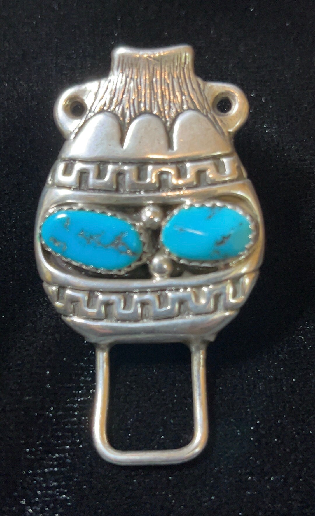 Sterling Glasses Keeper/brooch With Turquoise - Etsy