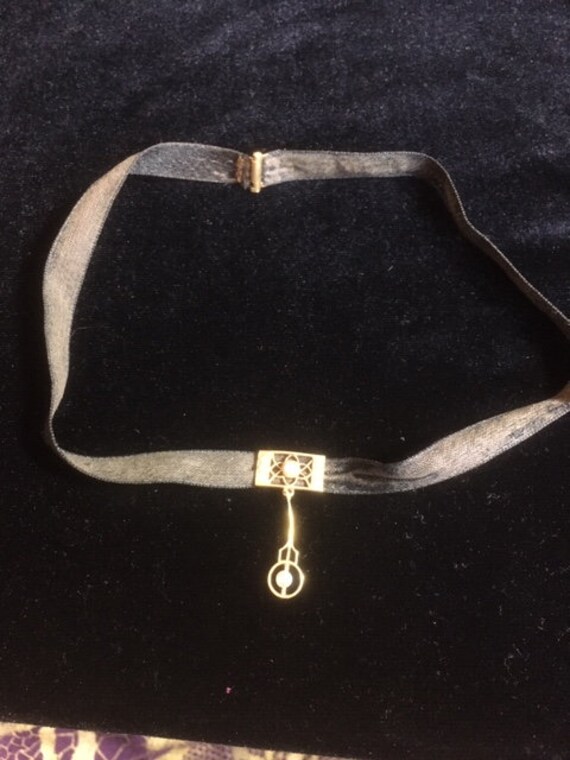 Victorian-Era Slide Choker in 14K Solid Yellow Gold S… - Gem