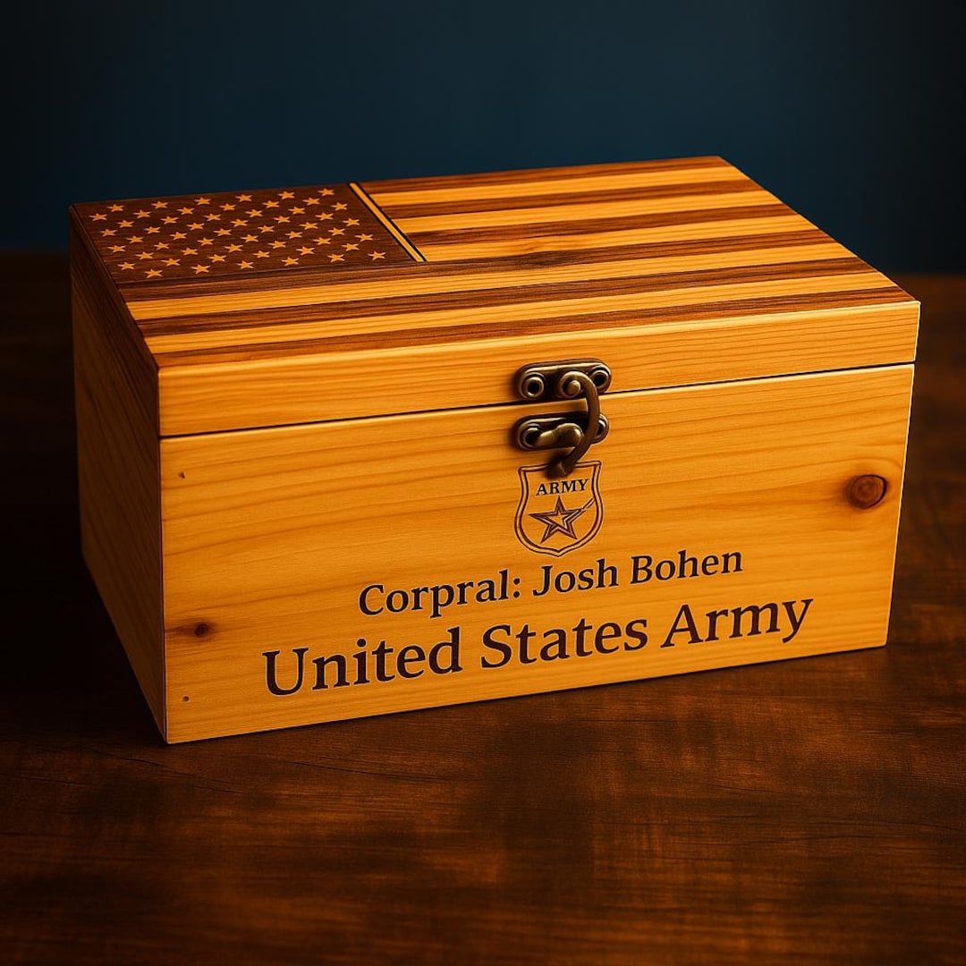 Personalized Military Keepsake Box | Veteran Gift Box - Etsy