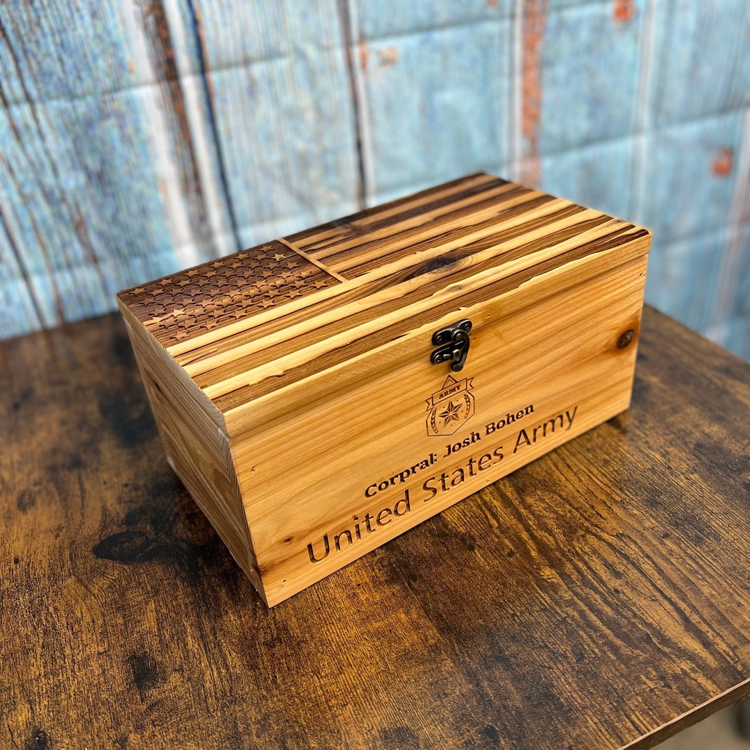Personalized Military Keepsake Box | Veteran Gift Box - Etsy