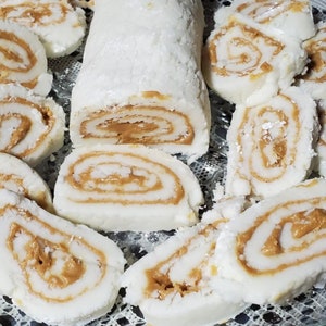 Peanut Butter Rolls, Vanilla or Chocolate, Candy Pinwheels - Etsy