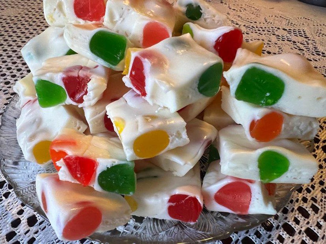 Gumdrop Nougat Candy, Individually Wrapped, Soft and Chewy Treats - Etsy