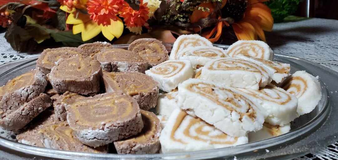 VEGAN Peanut Butter Rolls. Old-fashioned Candy With Your Choice of ...