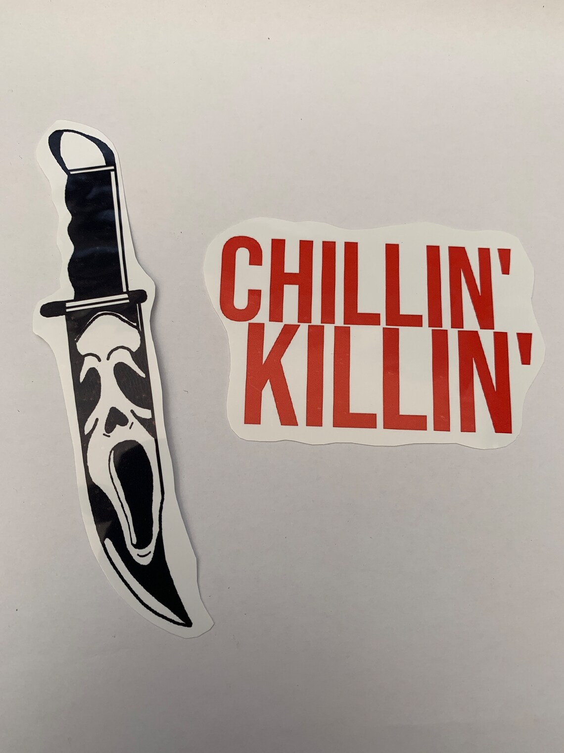 Scream Ghostface Sticker Pack Gloss Vinyl Paper Holographic Paper ...