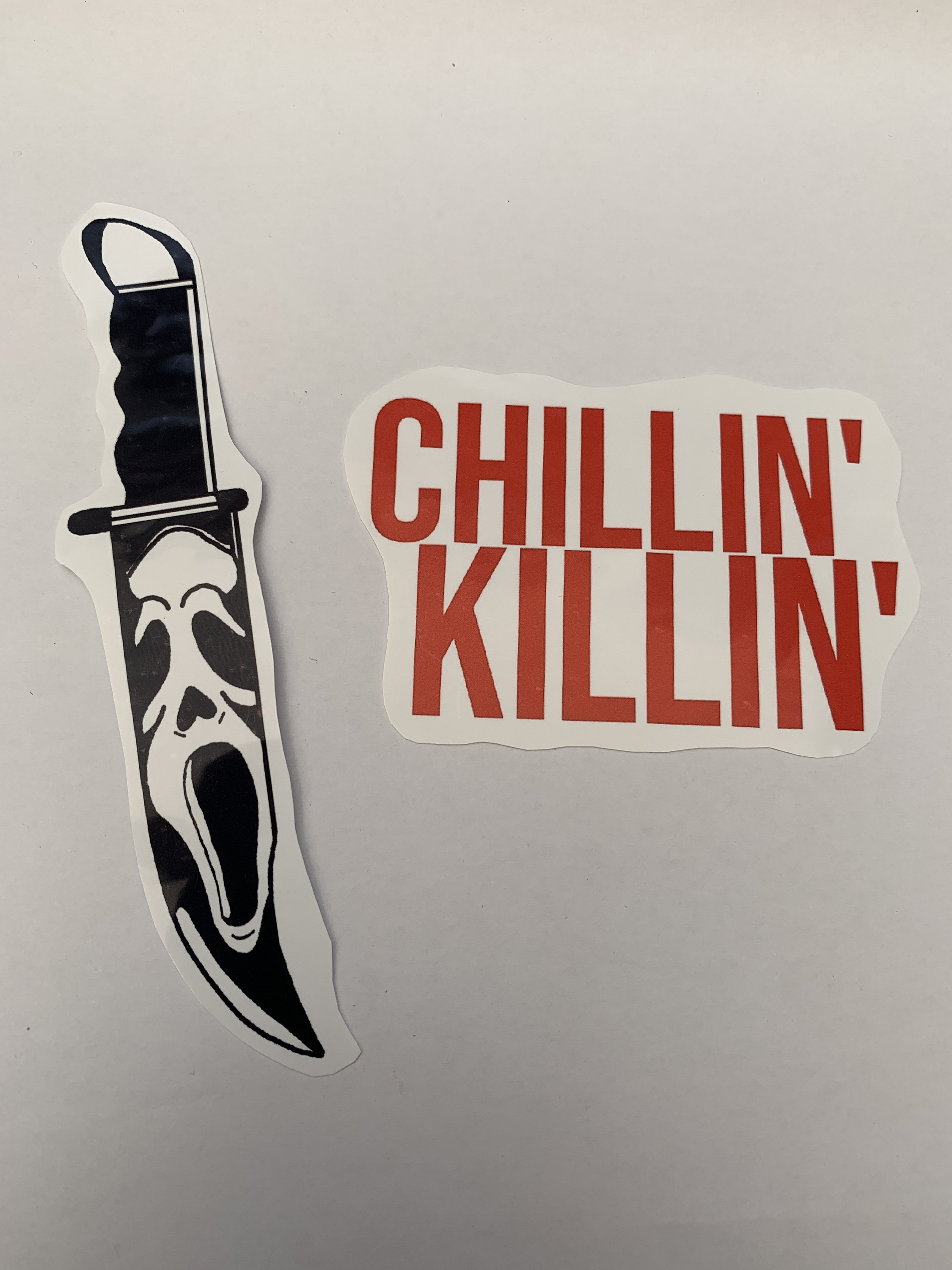Scream Ghostface Sticker Pack Gloss Vinyl Paper Holographic Paper ...