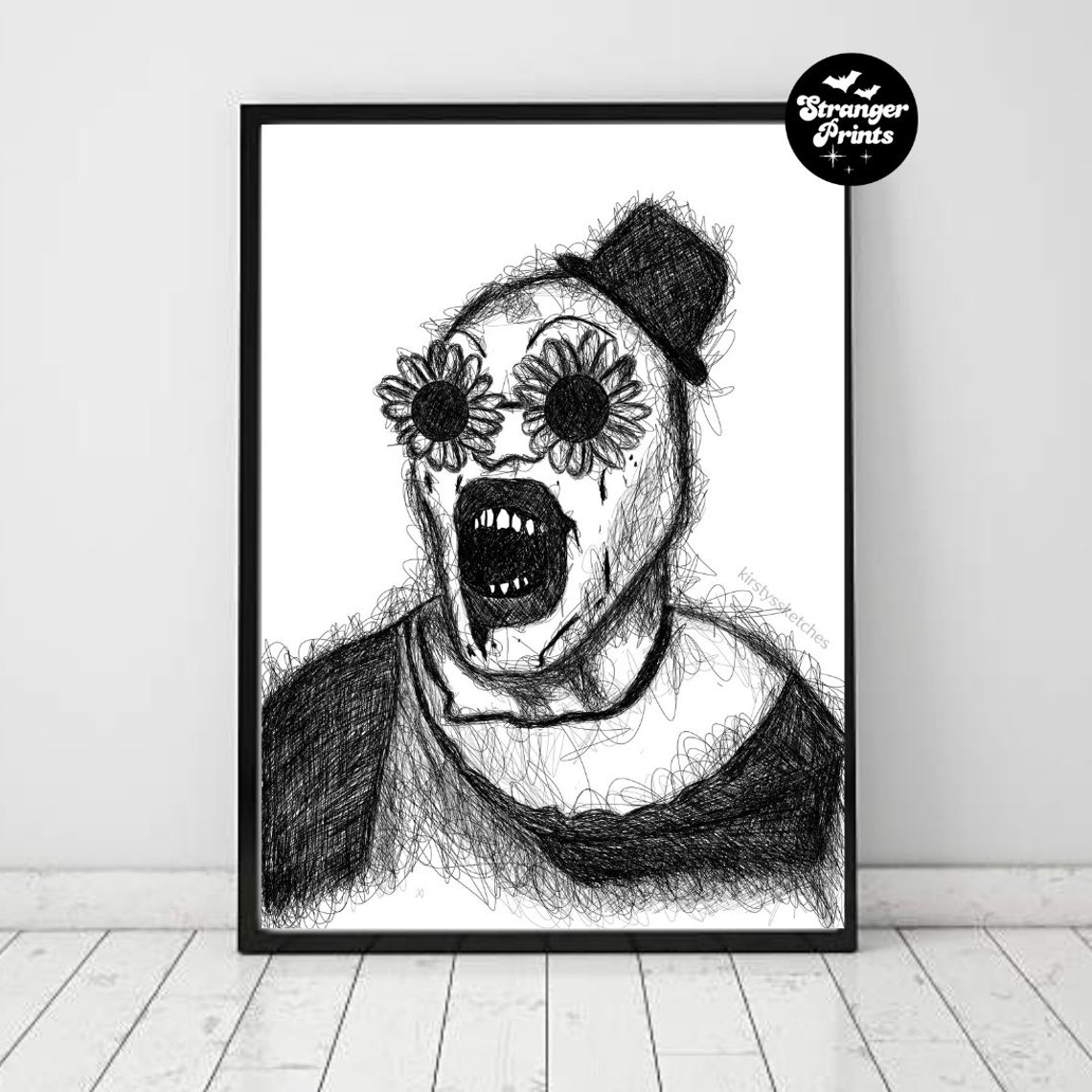 Art the Clown Sketch Print Terrifier Horror Movie Horror - Etsy UK