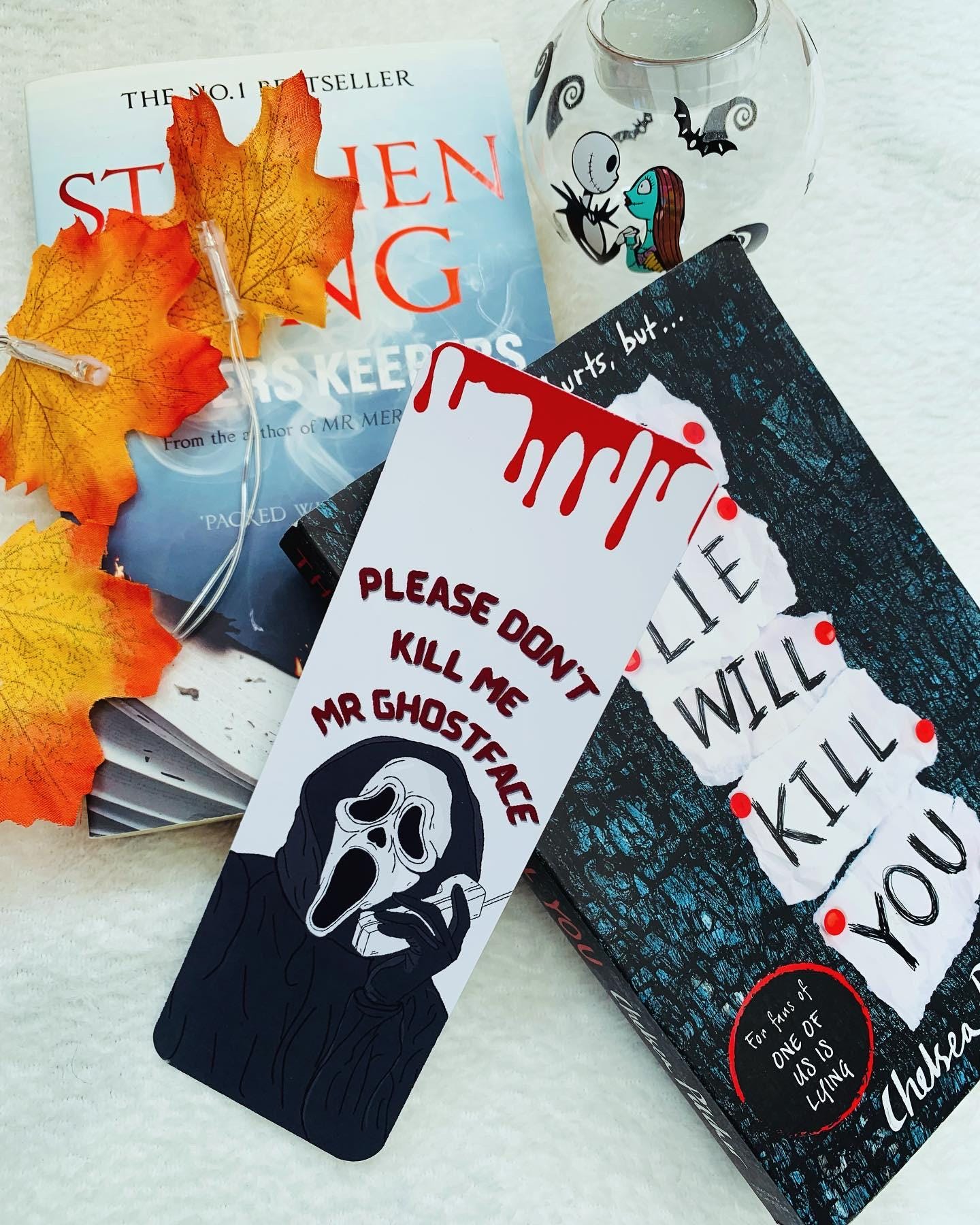 Ghostface Inspired Bookmark Scream Quote Bookish Gifts Kindle Physical ...
