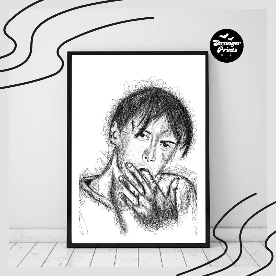 Scream Movie Inspired Sketch Billy Loomis Ghostface Killer Print Horror ...