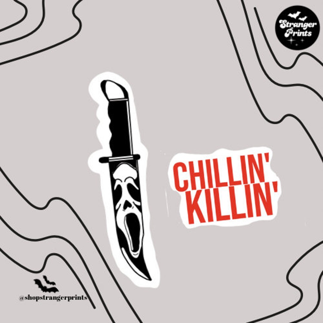 Scream Ghostface Sticker Pack Gloss Vinyl Paper Holographic Paper ...